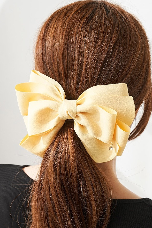 SOO & SOO Spring Girl Ribbon Auto Hairpin | Hair Clips & Pins for Women ...