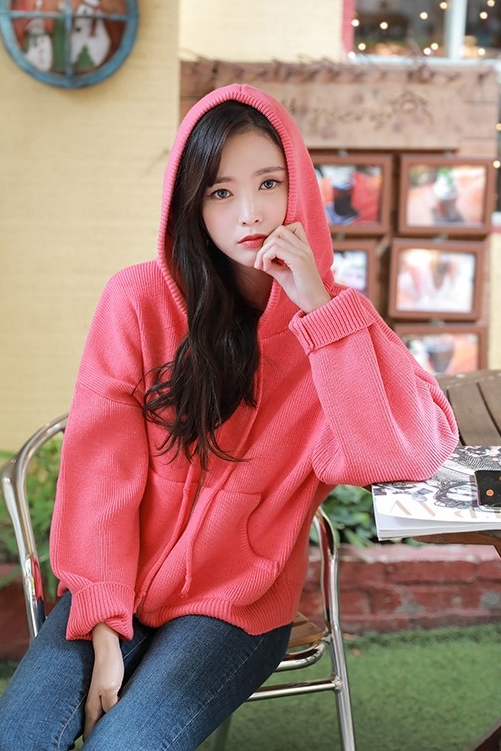 fiona Fresh Fall Knit Jumper | Hooded for Women | KOODING