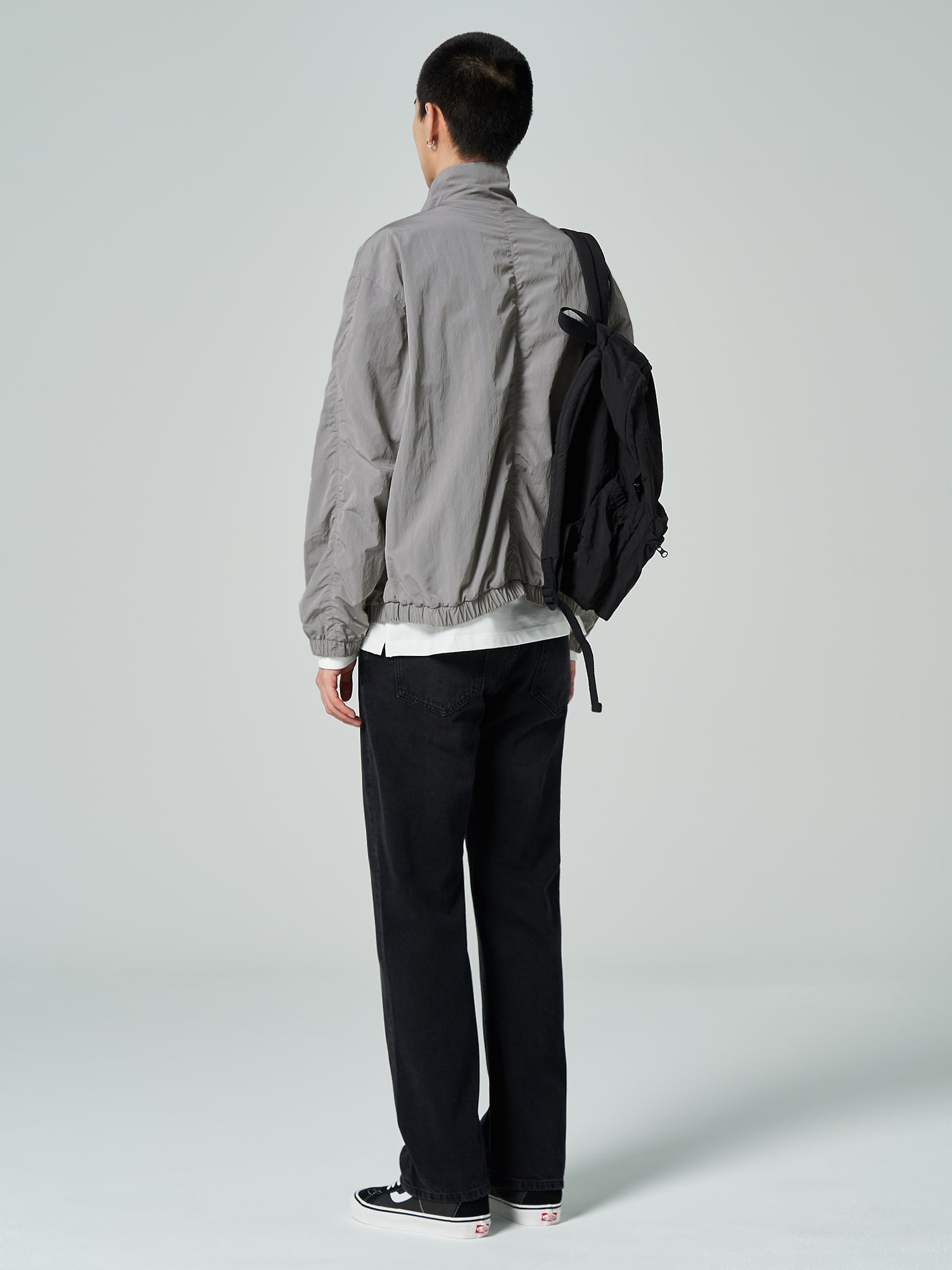 8seconds Nylon Lips Top High Neck Windbreak Gray Antique Silver ...