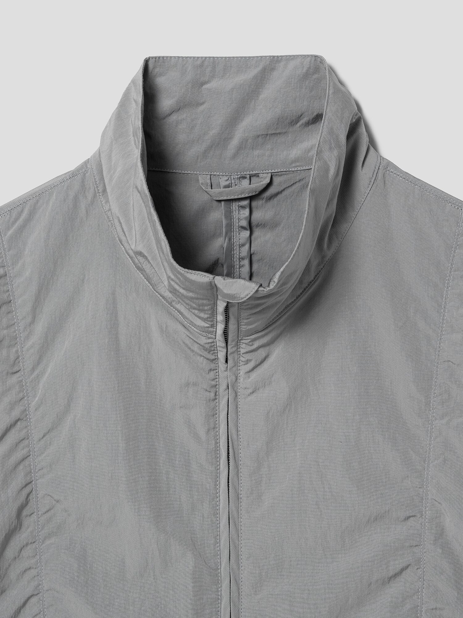 8seconds Nylon Lips Top High Neck Windbreak Gray Antique Silver ...