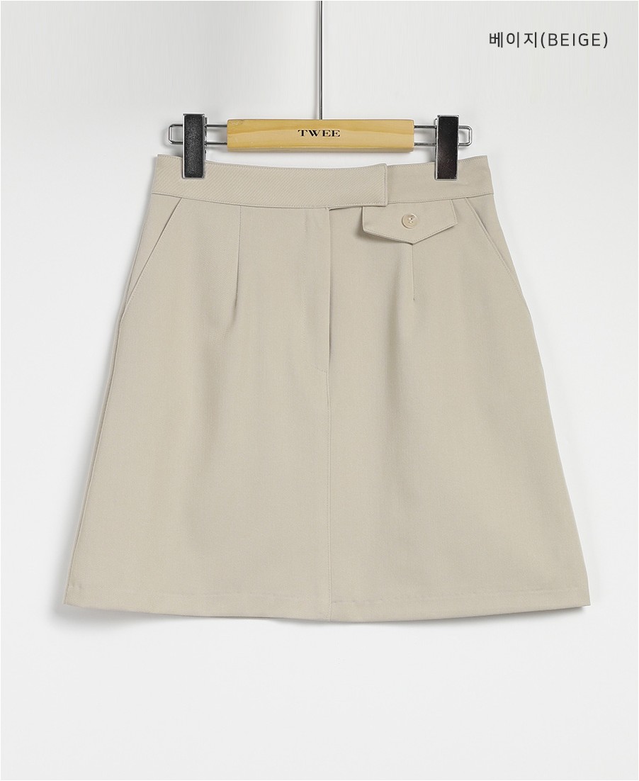 TWEE Bo Tab Mini Skirt | Mini for Women | KOODING