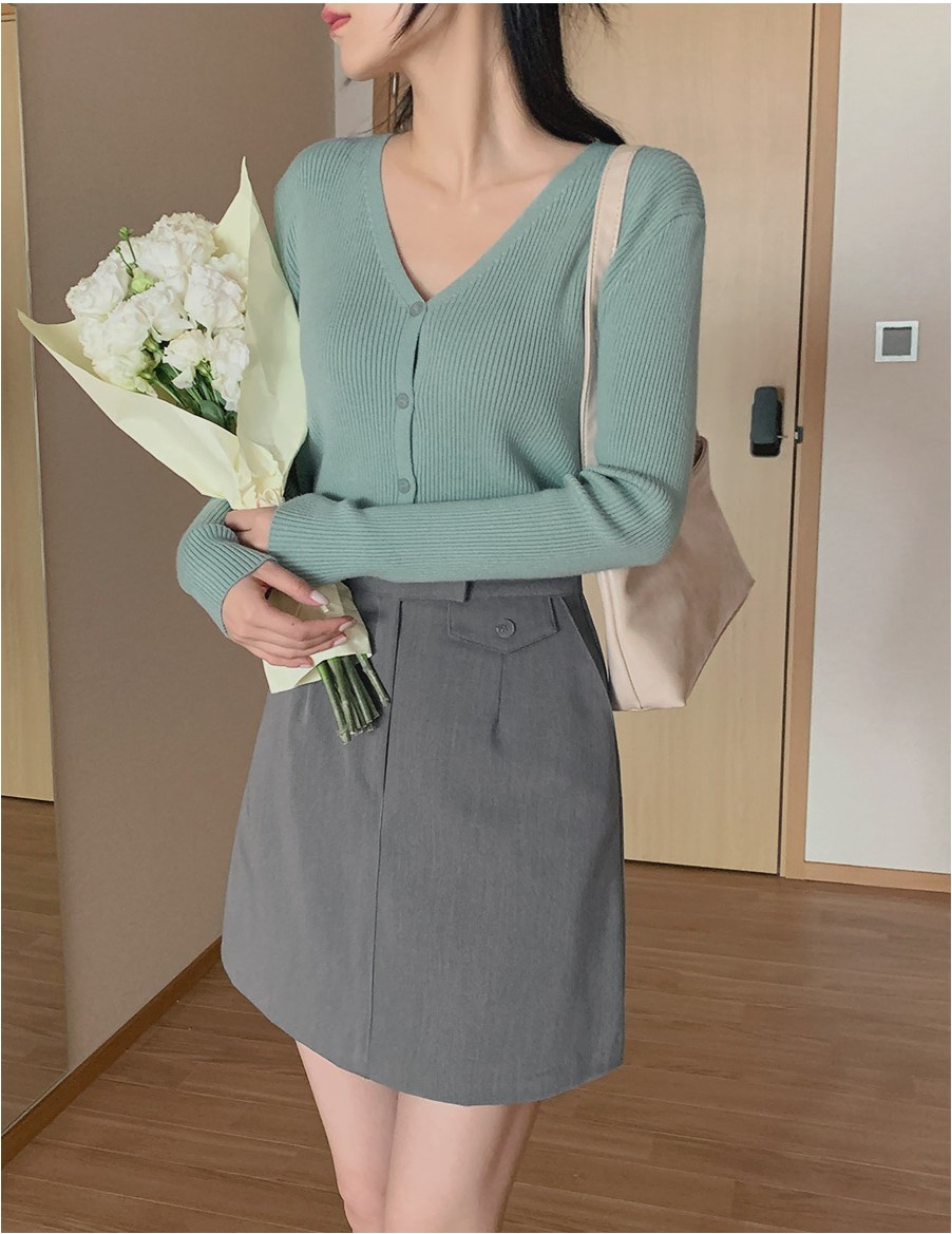 TWEE Bo Tab Mini Skirt | Mini for Women | KOODING