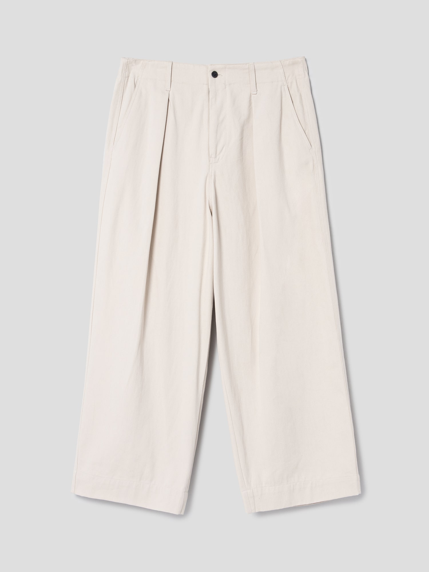 8seconds Tuck Transform Wide Fit Pants Ivory | Wide Pants for Men | KOODING