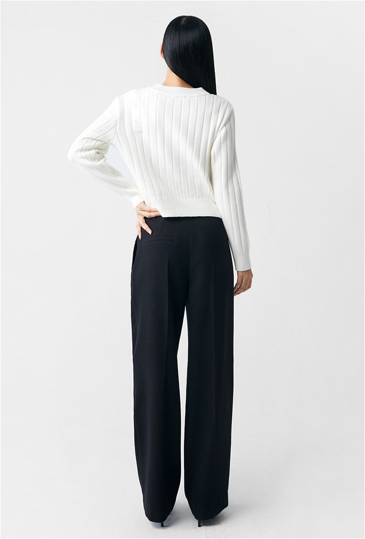 MIXXO Gold Button Wide Slacks | Wide for Women | KOODING