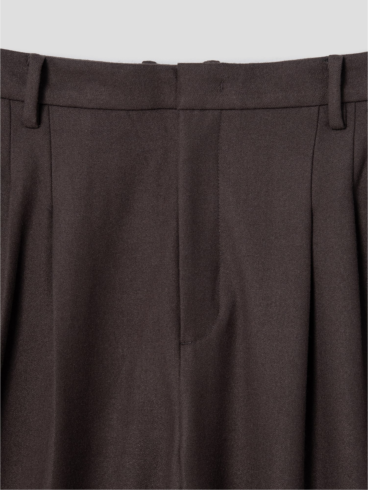 8seconds Two Tucks Wide Slacks Dark Brown | Wide Pants for Men | KOODING