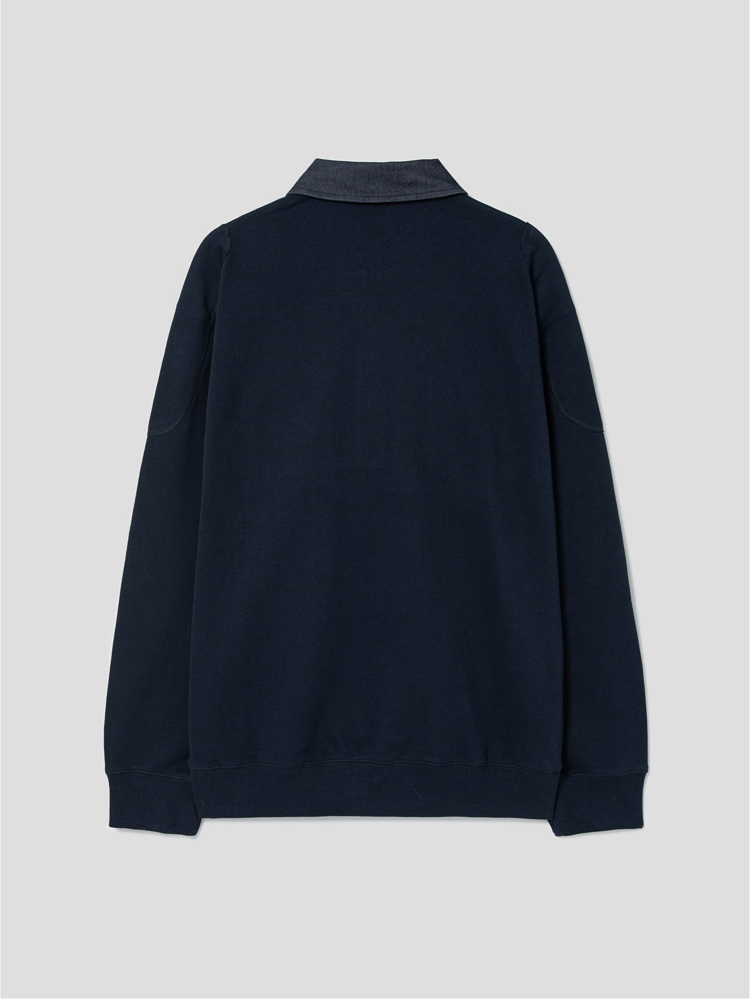 8seconds Coloration Collar Detail Rugby Sweatshirt Navy | Sweatshirts ...