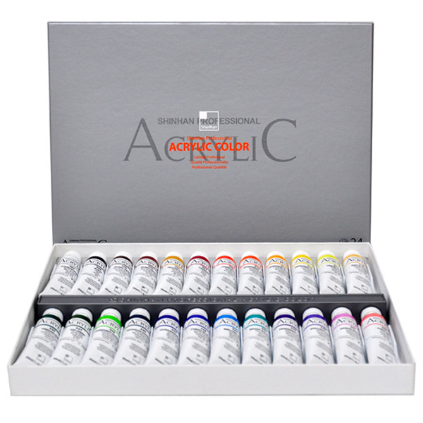 Acrylic Paint Set 20ml 24 Colors Shinhan Hwagu ALPHA | KOODING