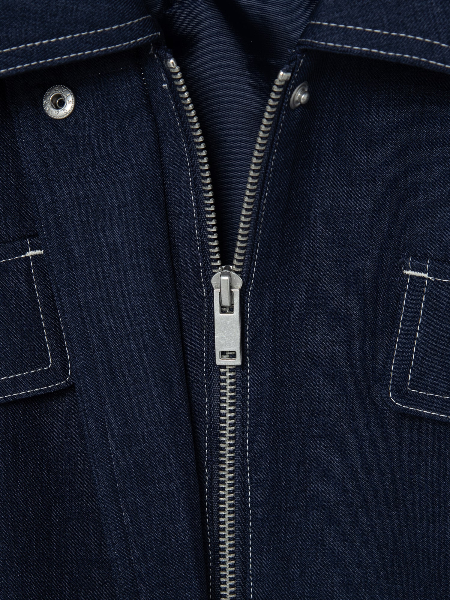 8seconds Denim Like Coloration Stitch Jacket Navy | Denim for Women ...