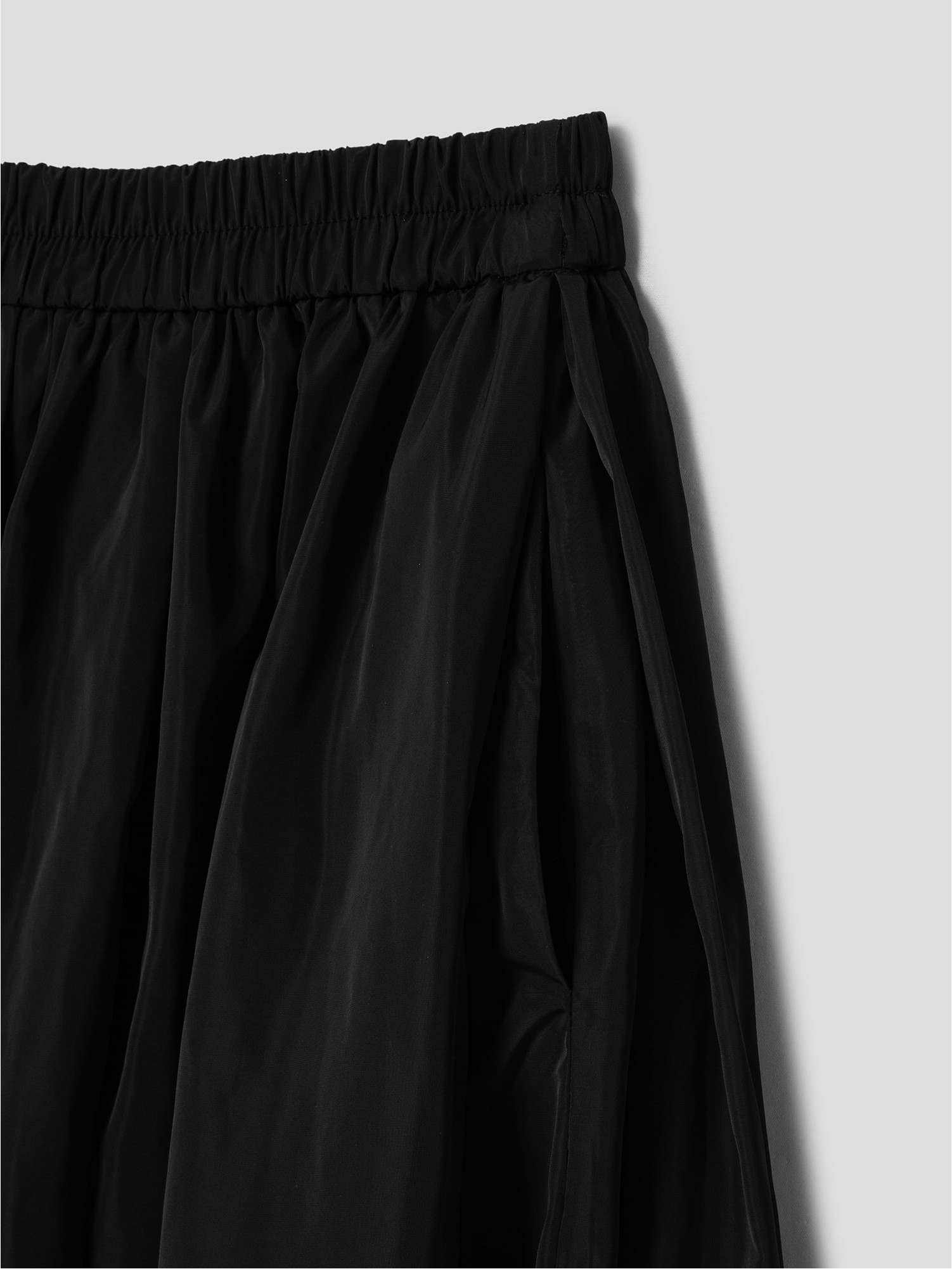 8seconds Poly Full Skirt Black | Maxi for Women | KOODING