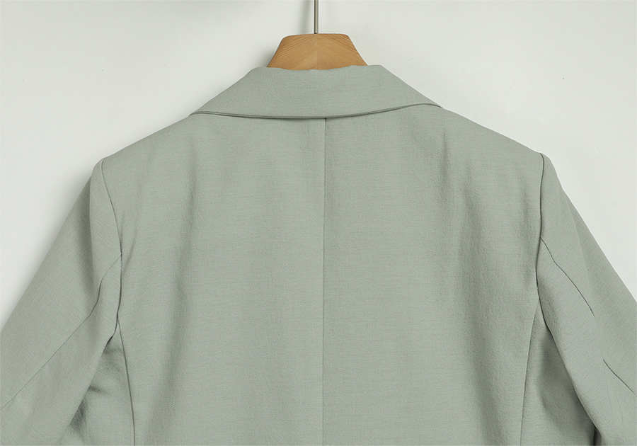 TWEE Df Linen Single Short Sleeve Jacket | KOODING