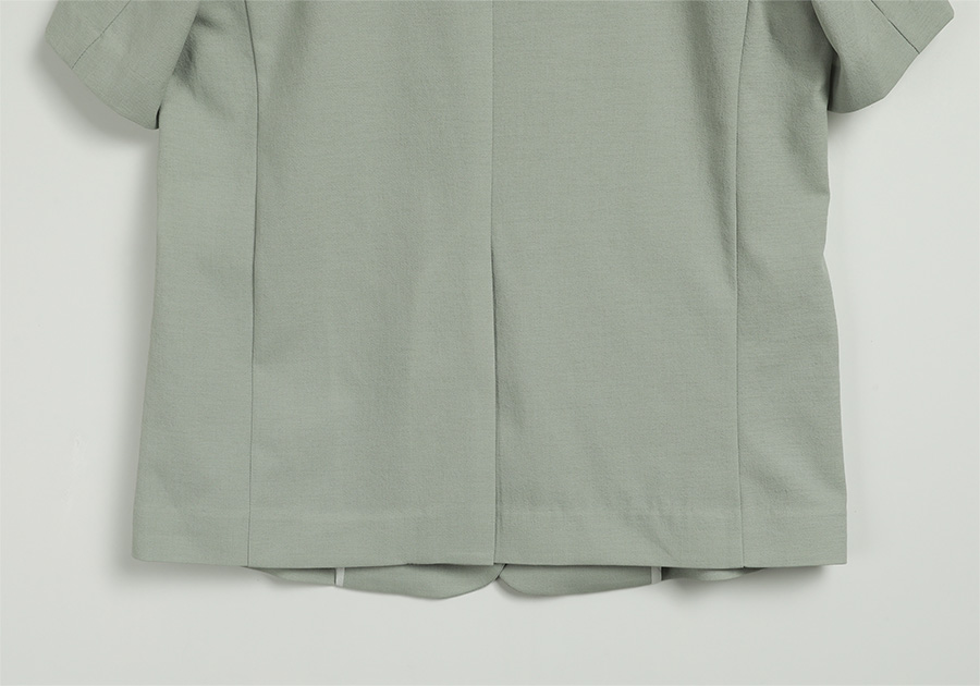 TWEE Df Linen Single Short Sleeve Jacket | KOODING