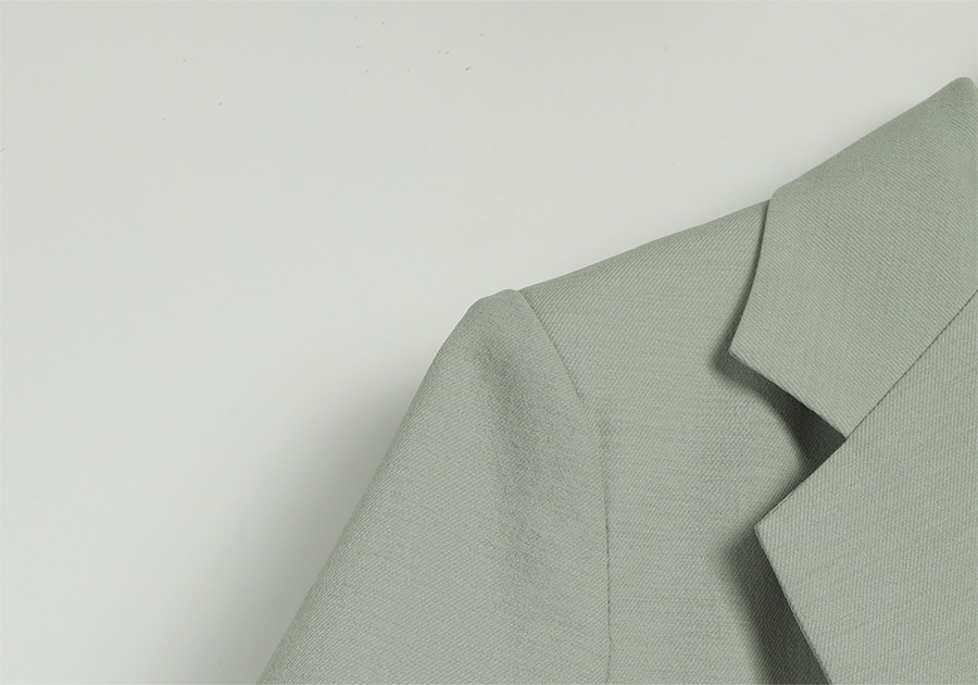 TWEE Df Linen Single Short Sleeve Jacket | KOODING