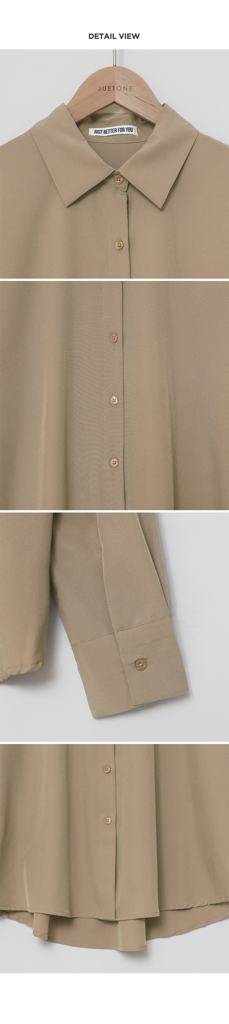 JUSTONE Modern Wrinkle-free Tension Good Blouse | KOODING